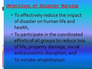 Community health nurse in disaster management | PPSX