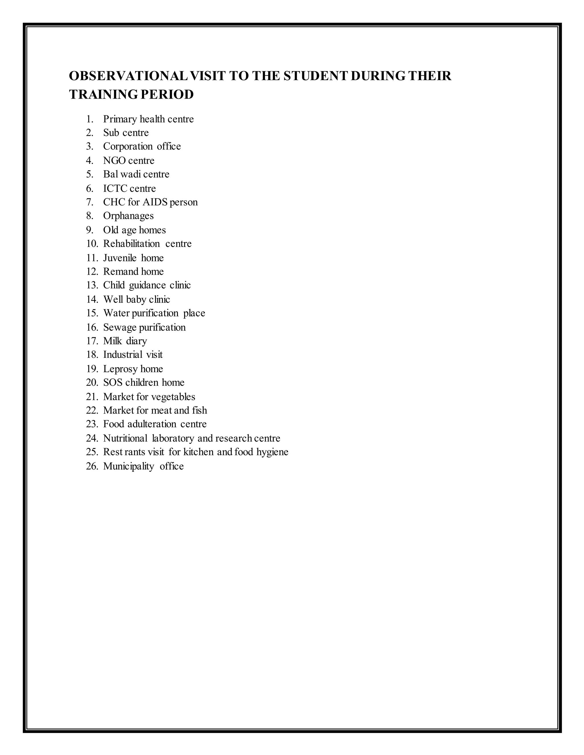 Community health nursig requirements | PDF