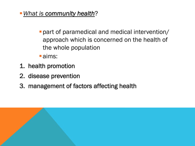 Community Health Nursing (complete) | PDF