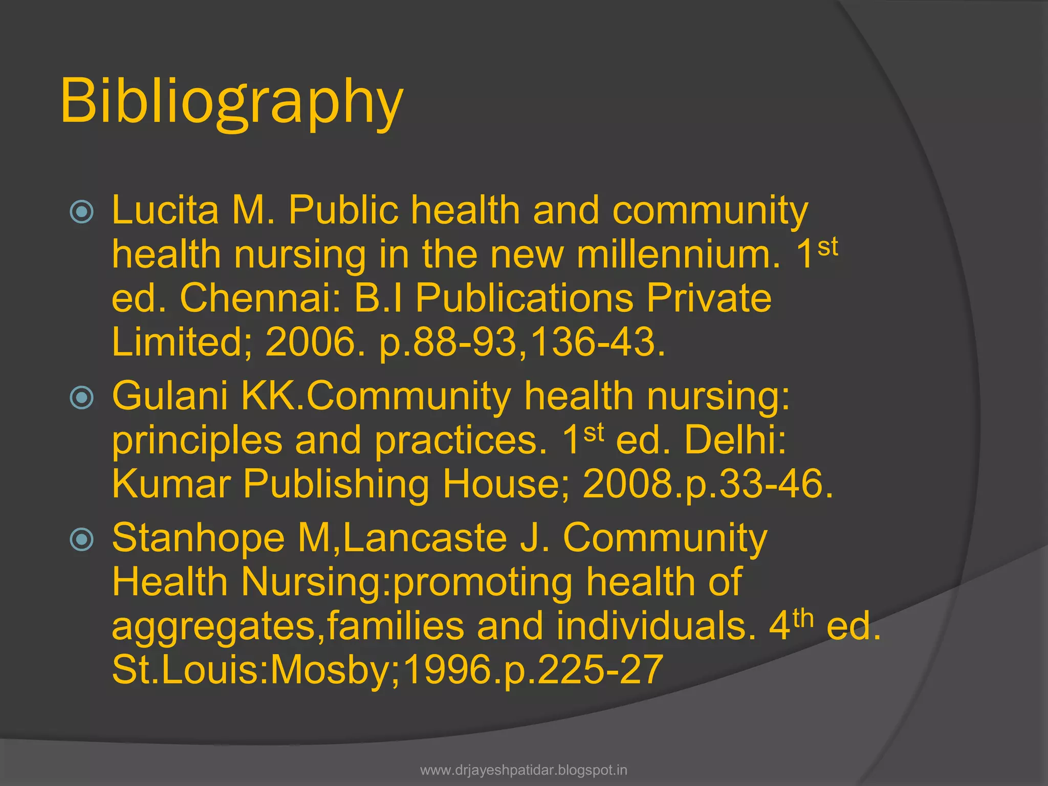 Community health nursing | PDF