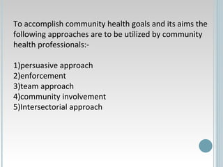 Communityhealthnursingapproaches 111016131351-phpapp01 | PDF