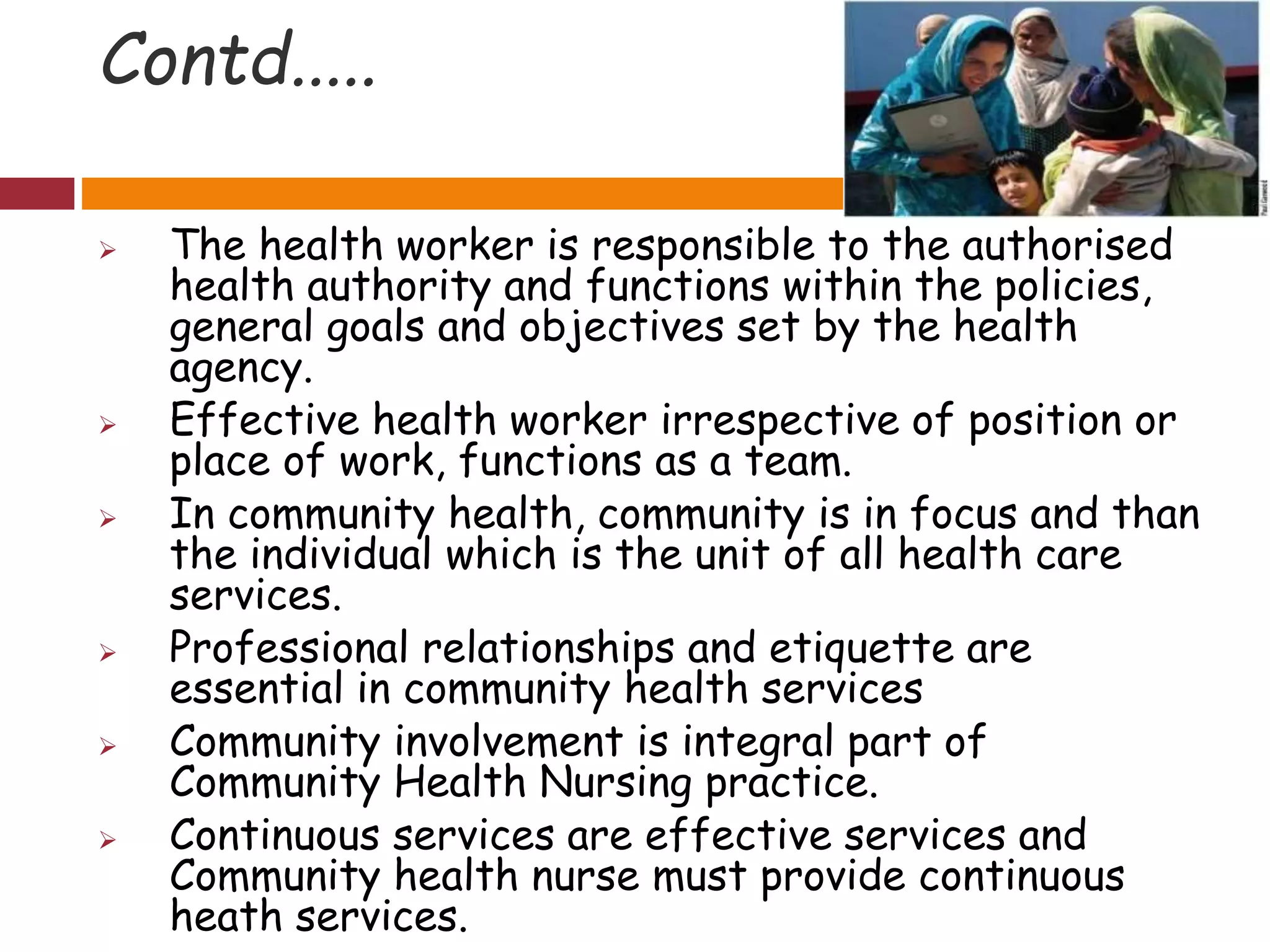 Community health nursing concepts | PPTX