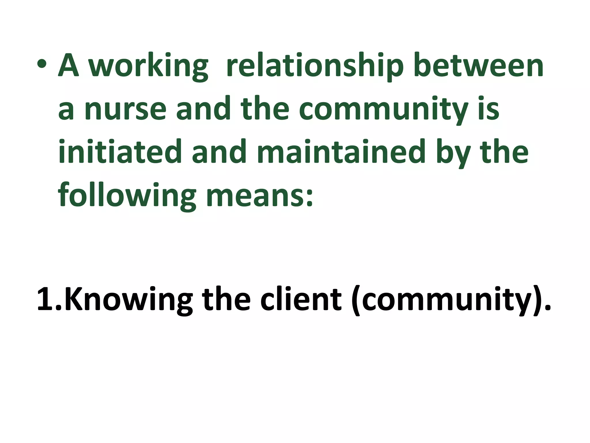 COMMUNITY HEALTH NURSING - PROCESS | PPTX