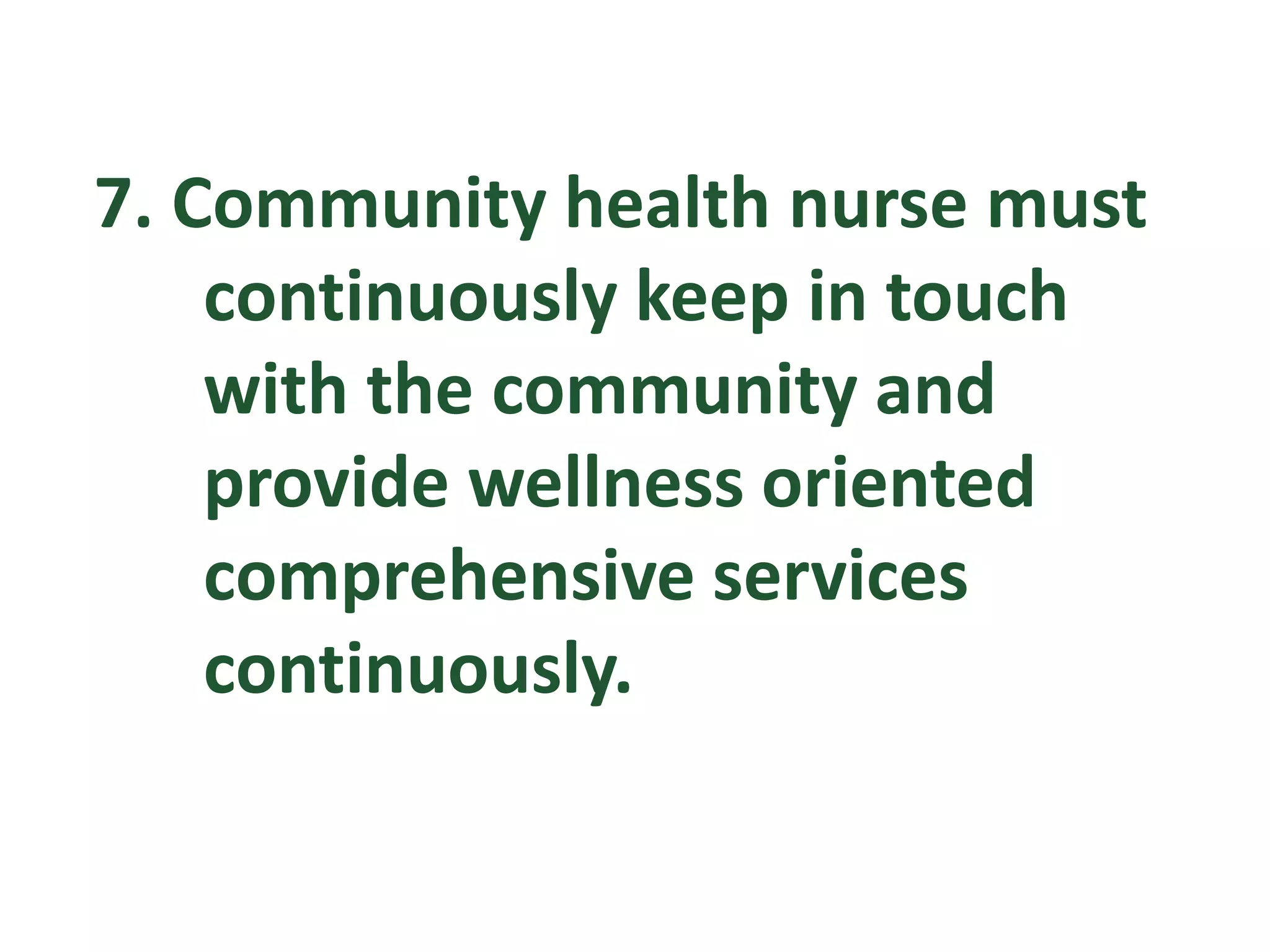 COMMUNITY HEALTH NURSING - PROCESS | PPTX