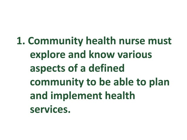 COMMUNITY HEALTH NURSING - PROCESS | PPTX