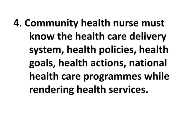 COMMUNITY HEALTH NURSING - PROCESS | PPTX