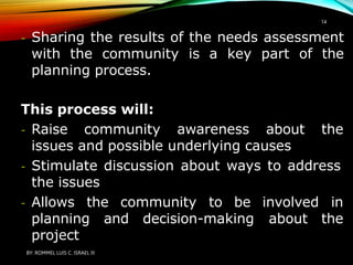 Community Health Project Planning, Implementation, Monitoring, and ...