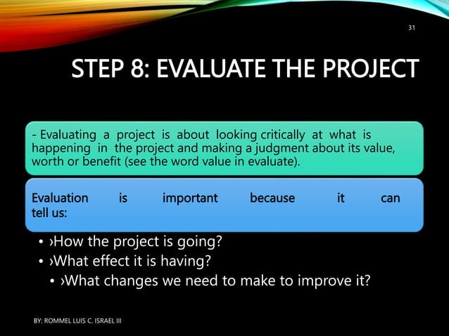 Community Health Project Planning, Implementation, Monitoring, and ...