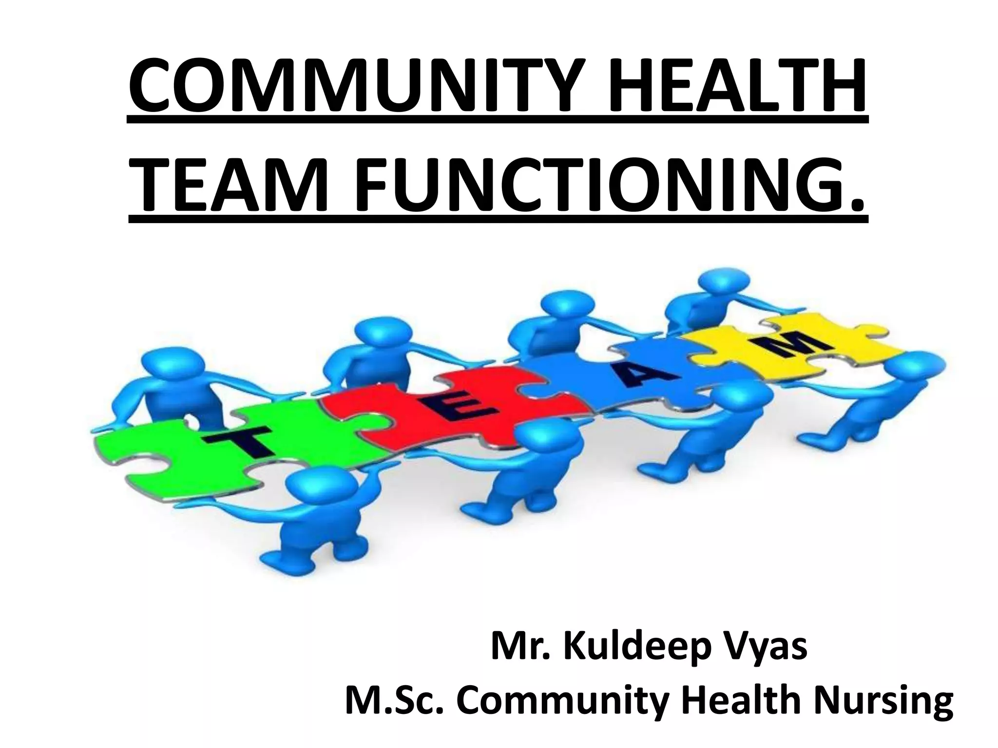 Community health team functioning | PPTX