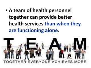 Community health team functioning | PPTX