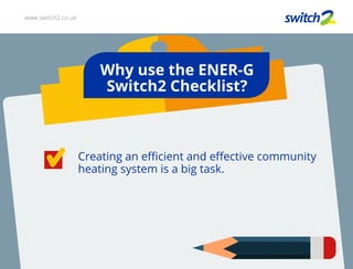 Community Heating Project Checklist | PPT