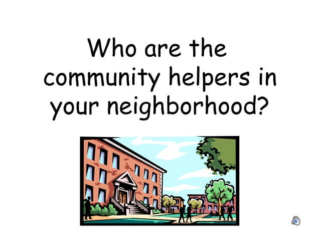Community Helpers Power Point | PPT