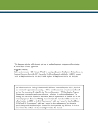 Pathways Community HUB Manual | PDF