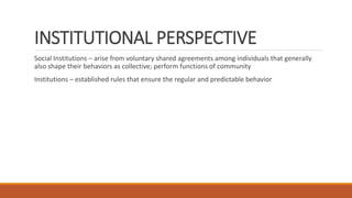 Community in different perspectives | PPTX