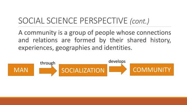 Community in different perspectives | PPTX | Science