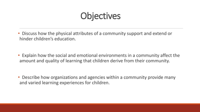 Community Influences on Children's Development | PPTX | Education
