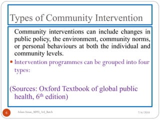 Community Intervention (From Article Review) | PDF