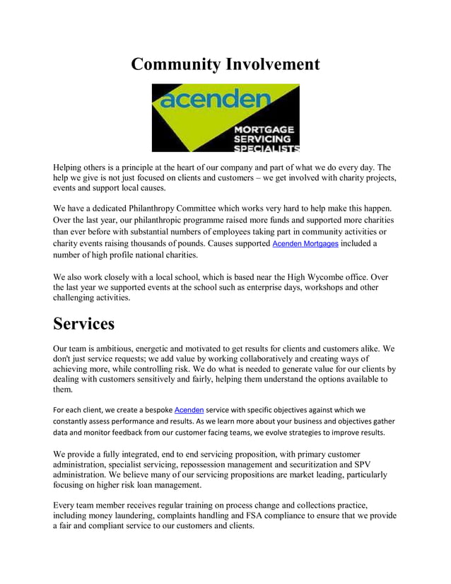 Community involvement | PDF | Non-Profit Organizations | Industries