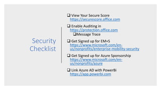 Office 365 Security Best Practices | PPTX