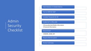 Office 365 Security Best Practices | PPTX