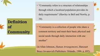 Unit IV: Community & its role played in the field of disability | PPTX