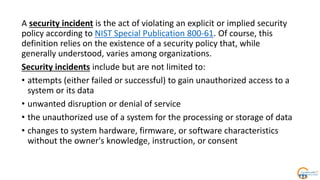 IT Security Incident Response for Nonprofits | PPTX