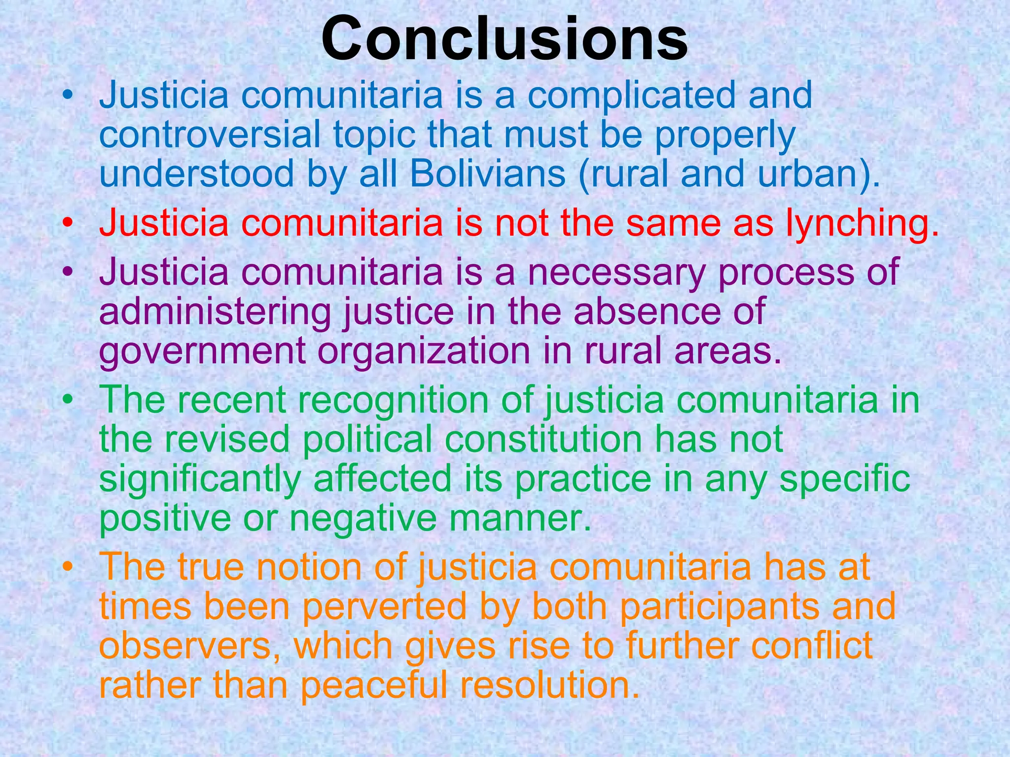 Community justice ppt | PPT