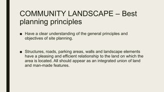 community landscaping 2023 a.pptx advance | PPTX | Developmental Sites ...