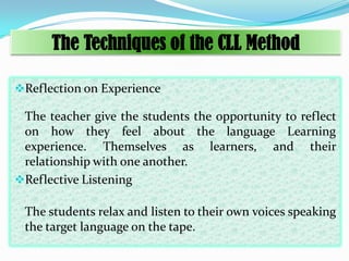 Community language learning | PPT