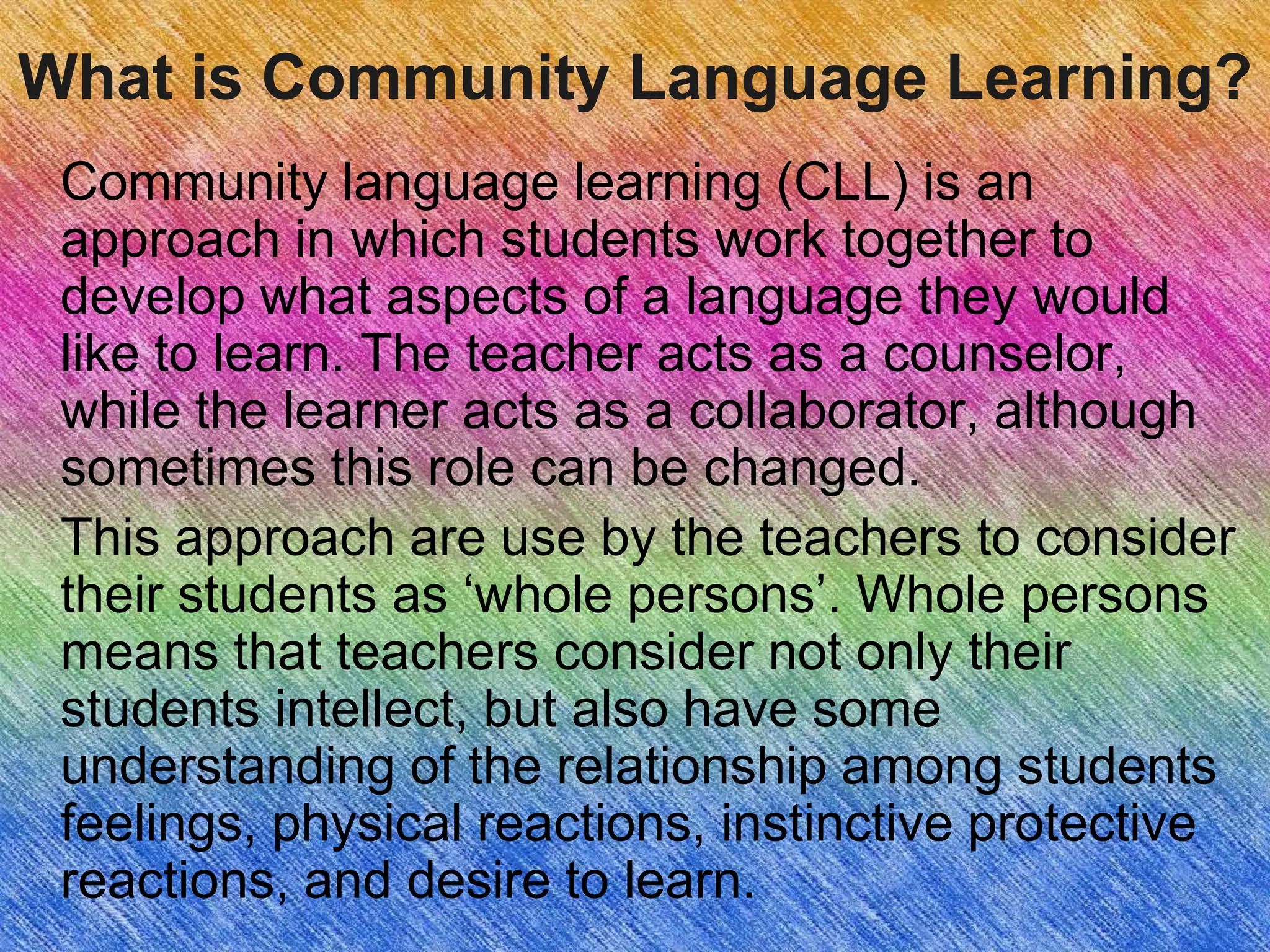 Community Language Learning | PPTX
