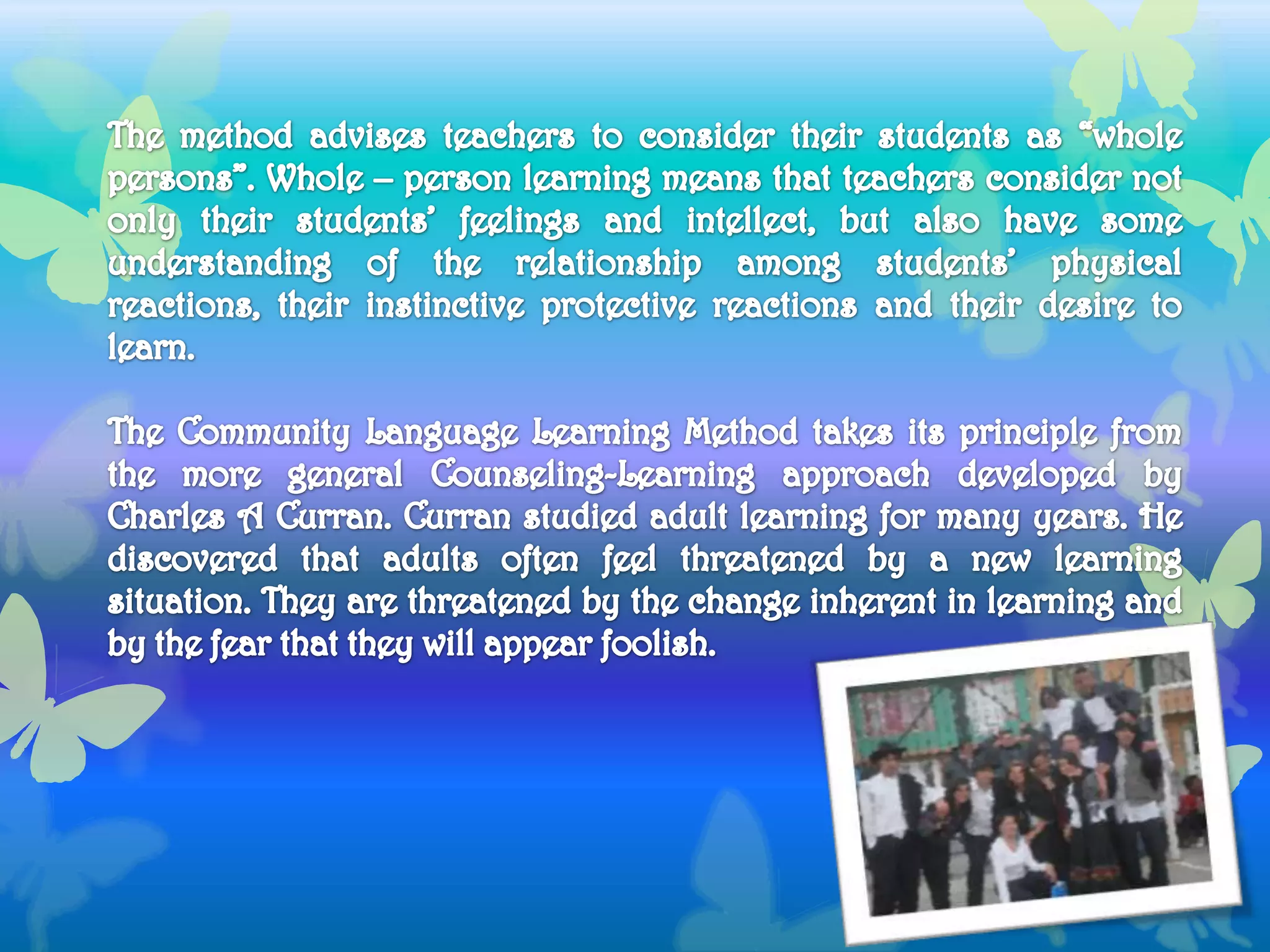 Community language learning | PPTX