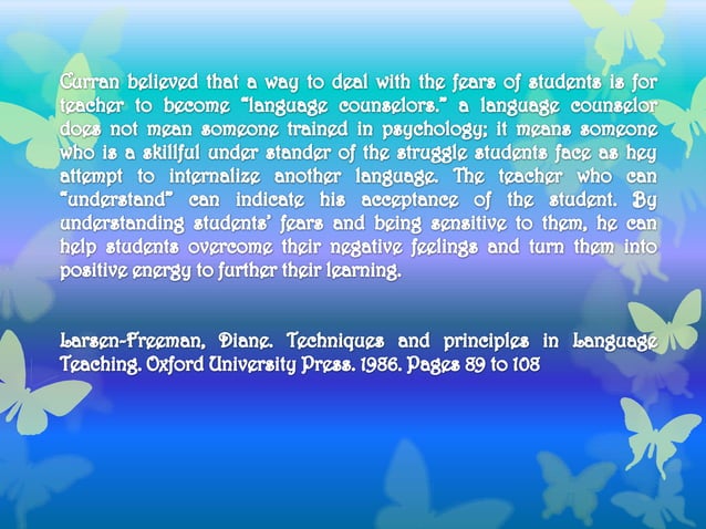 Community language learning | PPT