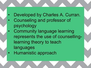 Community language learning | PPTX