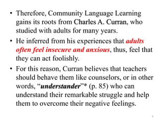 Community language learning | PPT