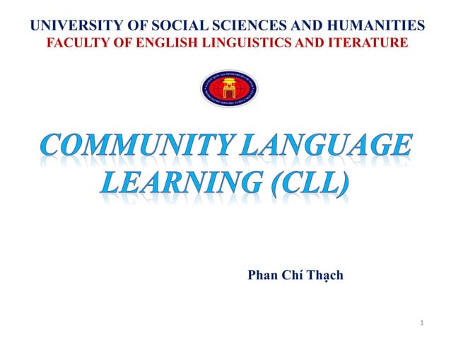 Community language learning (CLL) | PPTX