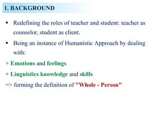 Community language learning (CLL) | PPTX