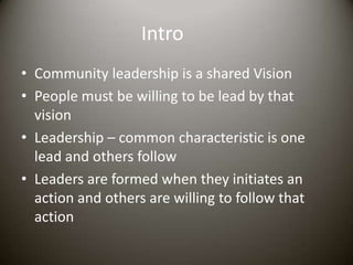 Community leadership | PPTX