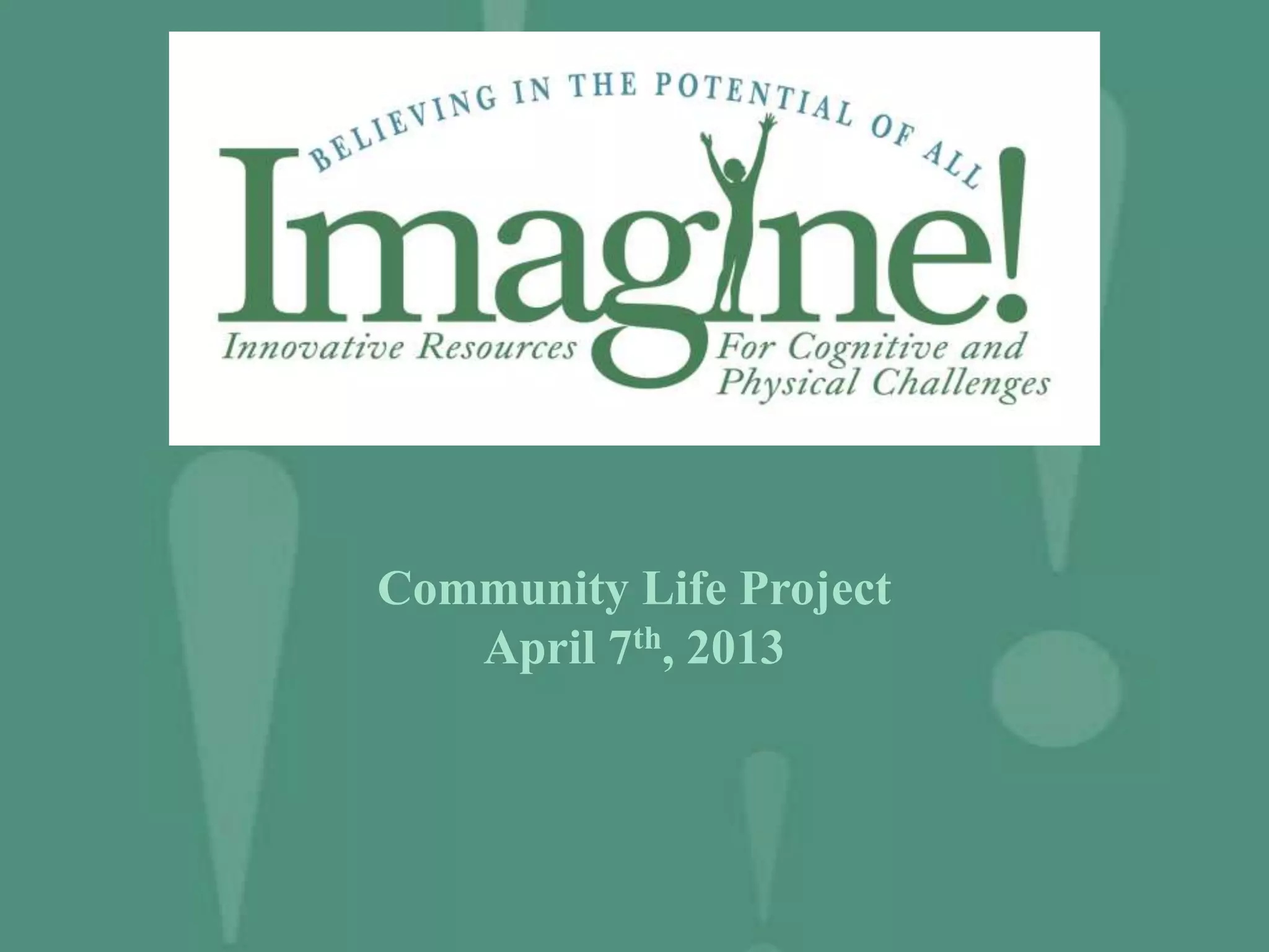 Community Life Project Presentation | PPT