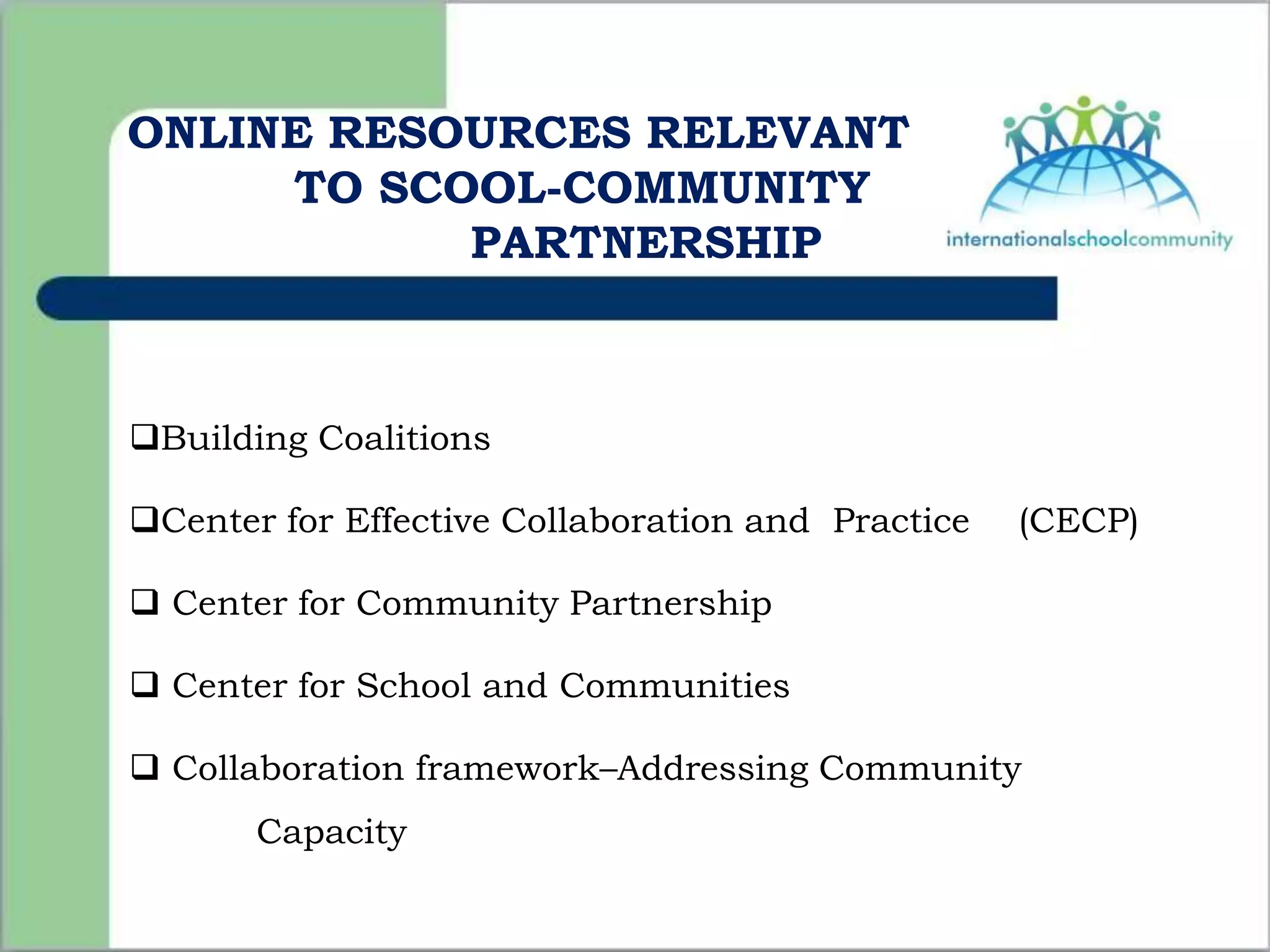 Community linkages | PPTX