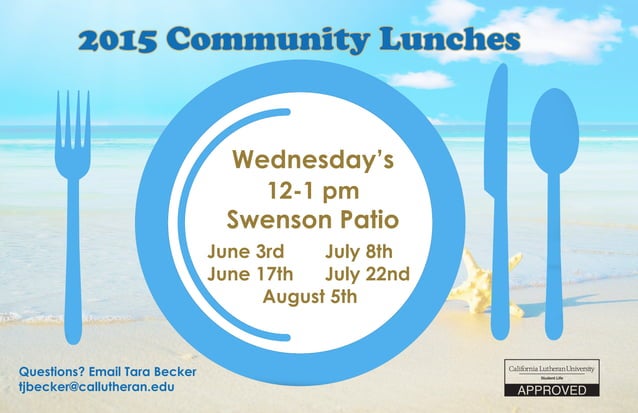 Community lunch poster | PPT