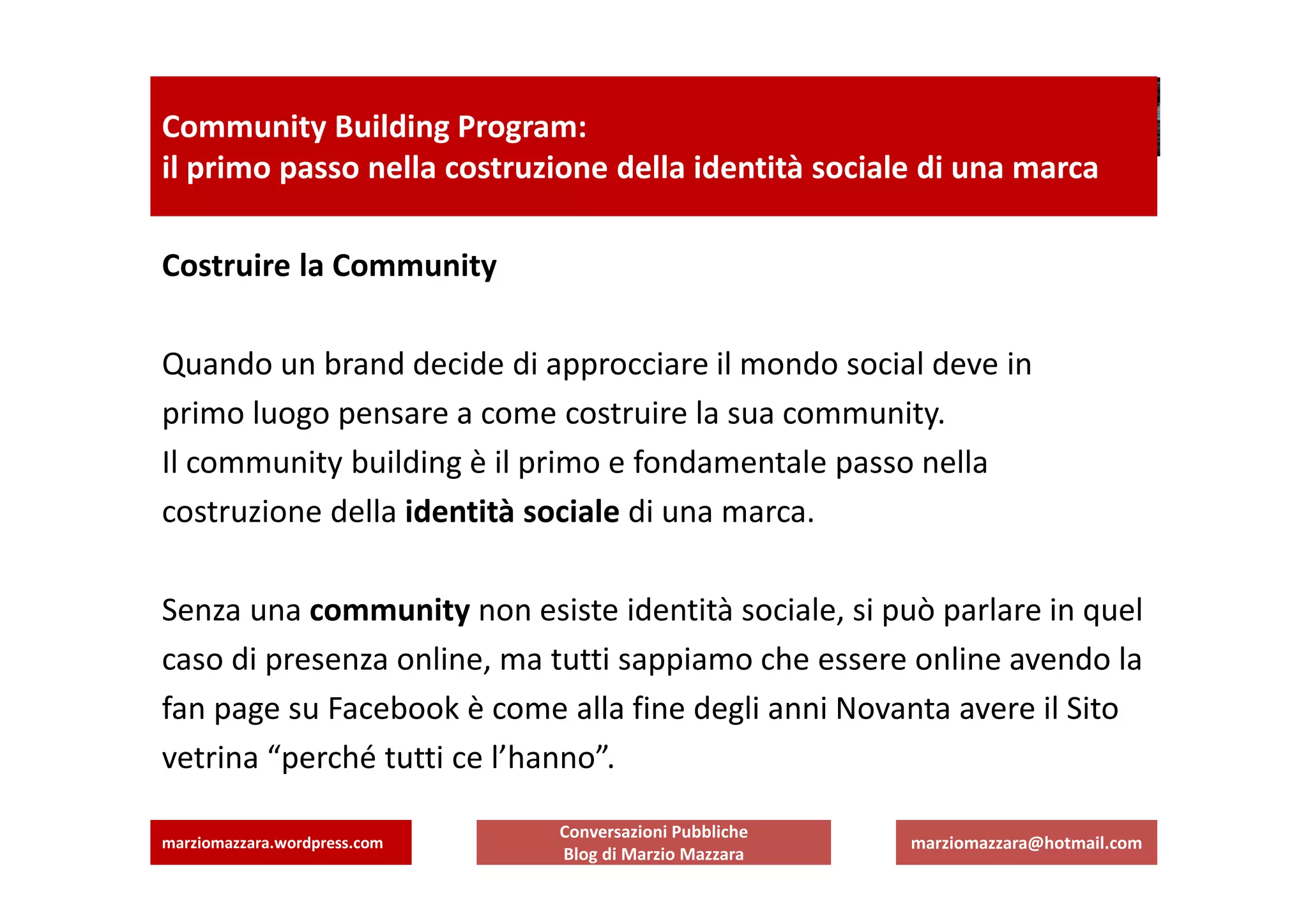 Community Building Program | PDF | Marketing and Advertising | Business