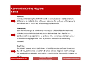 Community Building Program | PDF | Marketing and Advertising | Business
