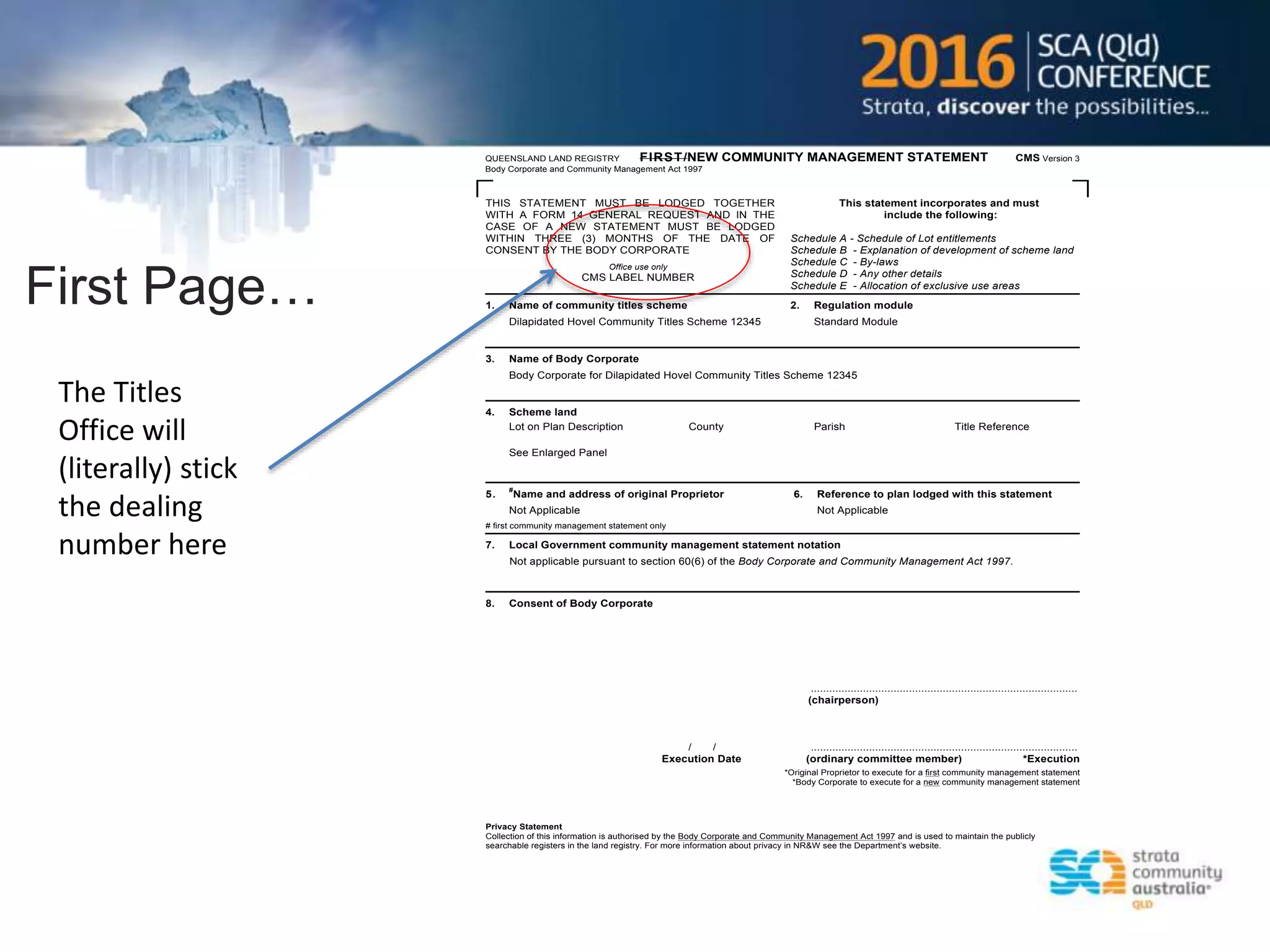Community Management Statements | PPTX