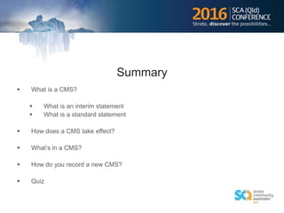 Community Management Statements | PPTX