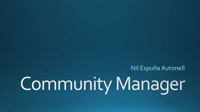 Community Manager | PPTX