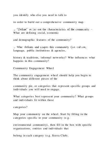 Community Mapping Worksheet 1 Community Mapping | DOCX