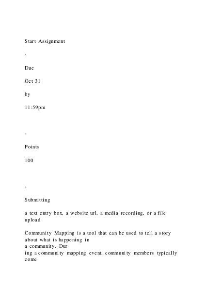 Community Mapping Worksheet 1 Community Mapping | DOCX