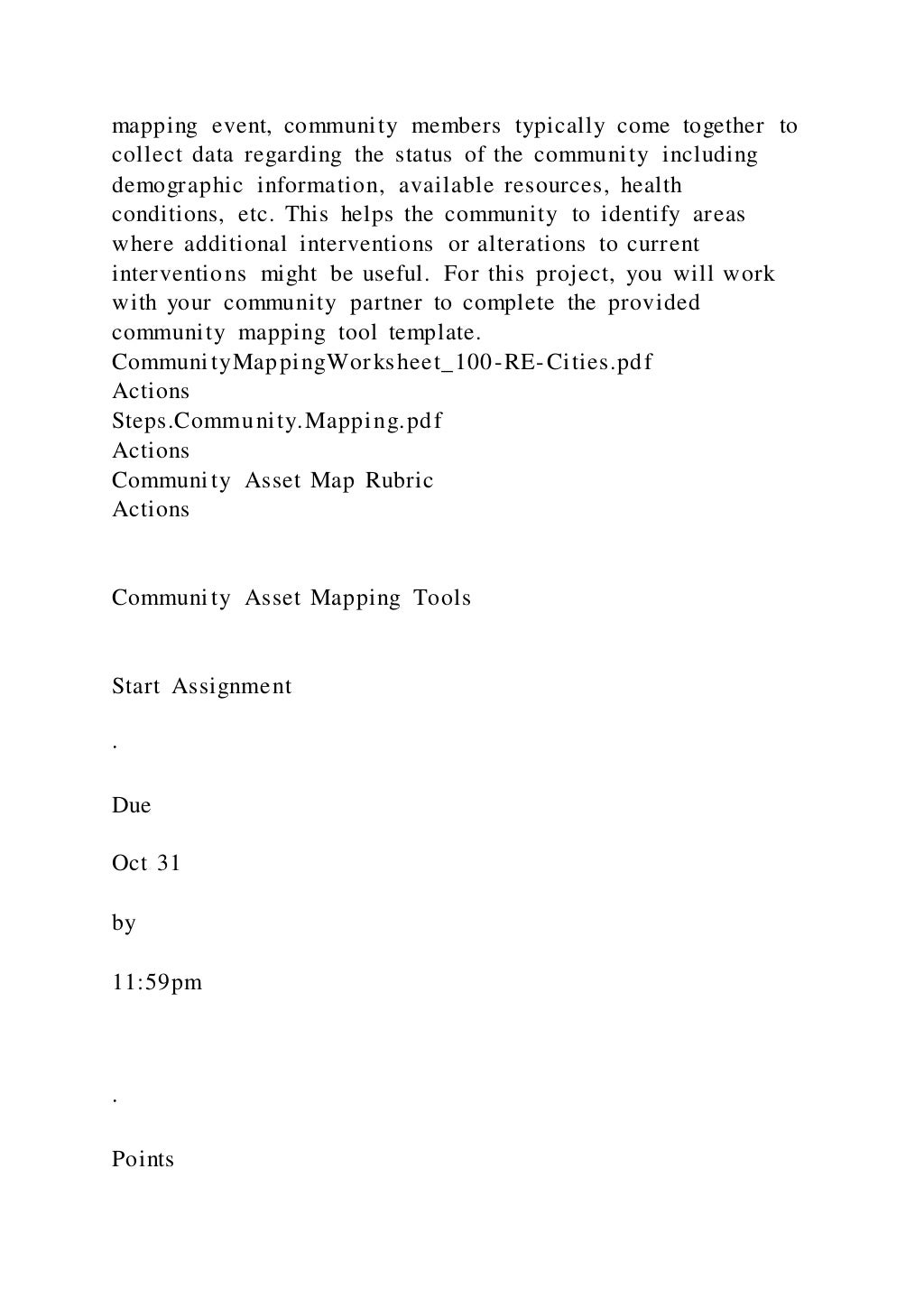 Community Mapping Worksheet 1 Community Mapping | DOCX