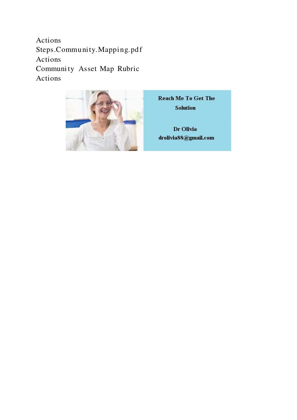 Community Mapping Worksheet 1 Community Mapping | DOCX