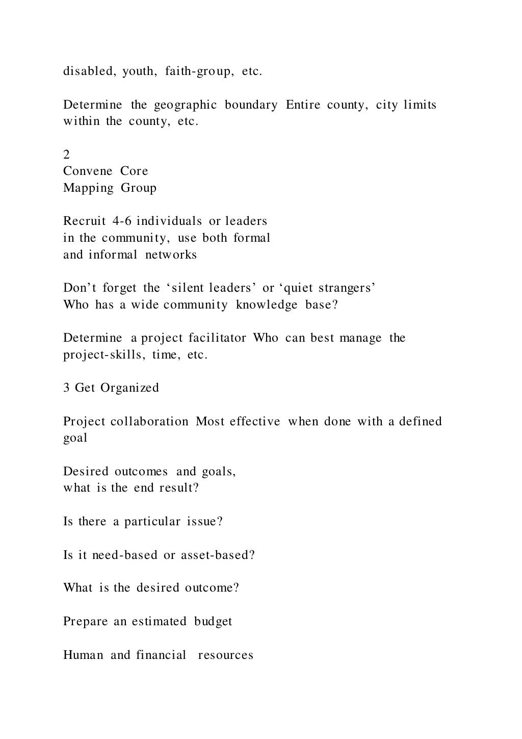 Community Mapping Worksheet 1 Community Mapping | DOCX